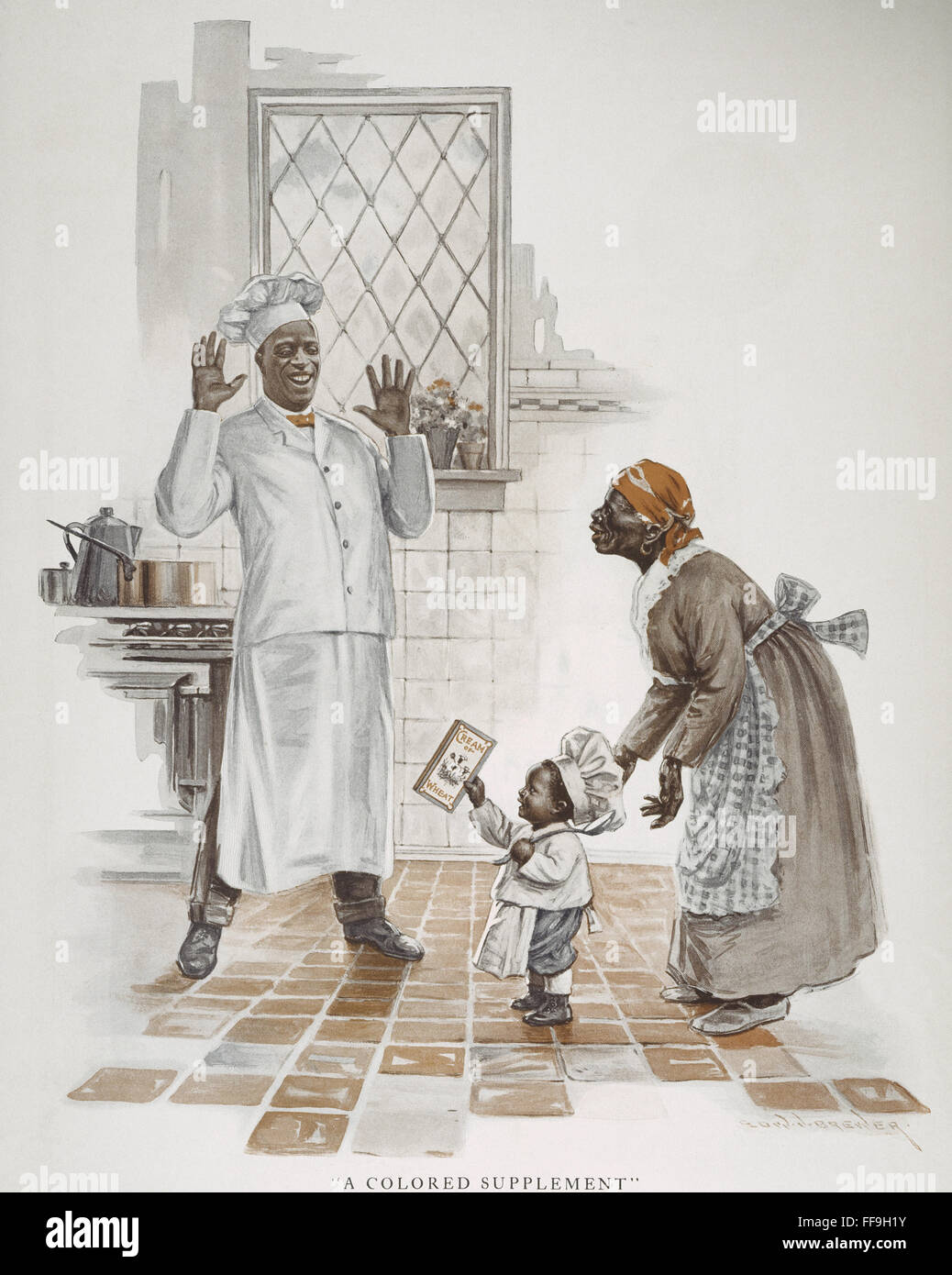 CREAM OF WHEAT AD, 1916. /n"A Colored Supplement": Advertisement for ...