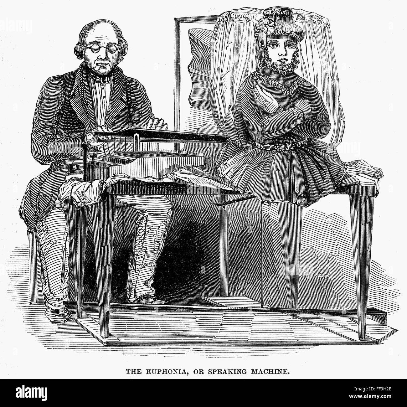 SPEAKING MACHINE, 1846. /nThe Euphonia, or speaking machine, invented ...