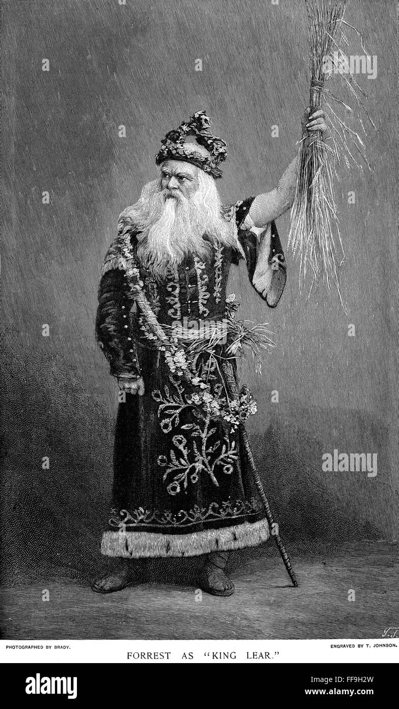 EDWIN FORREST (1806-1872). /nAmerican actor. Forrest in the title role ...