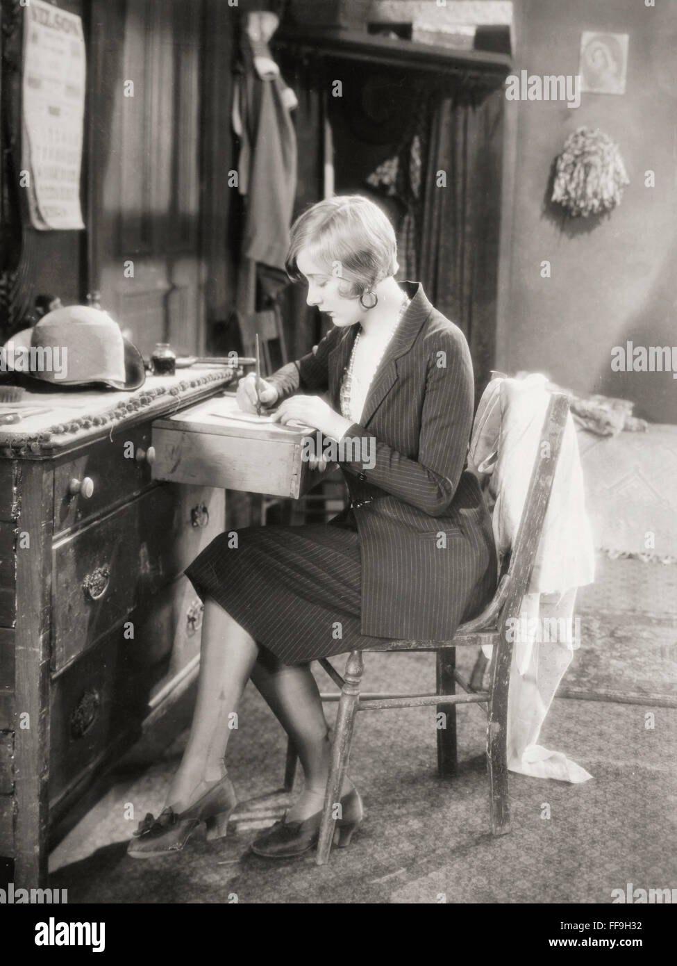 SILENT FILM STILL: WOMAN Stock Photo - Alamy
