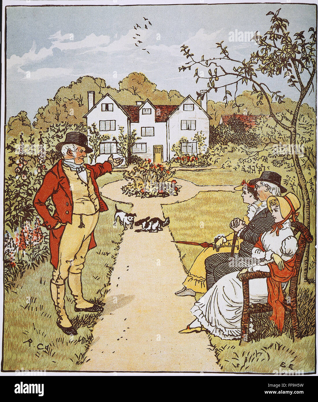 CALDECOTT: ILLUSTRATION. /nIllustration by Randolph Caldecott for 'The ...