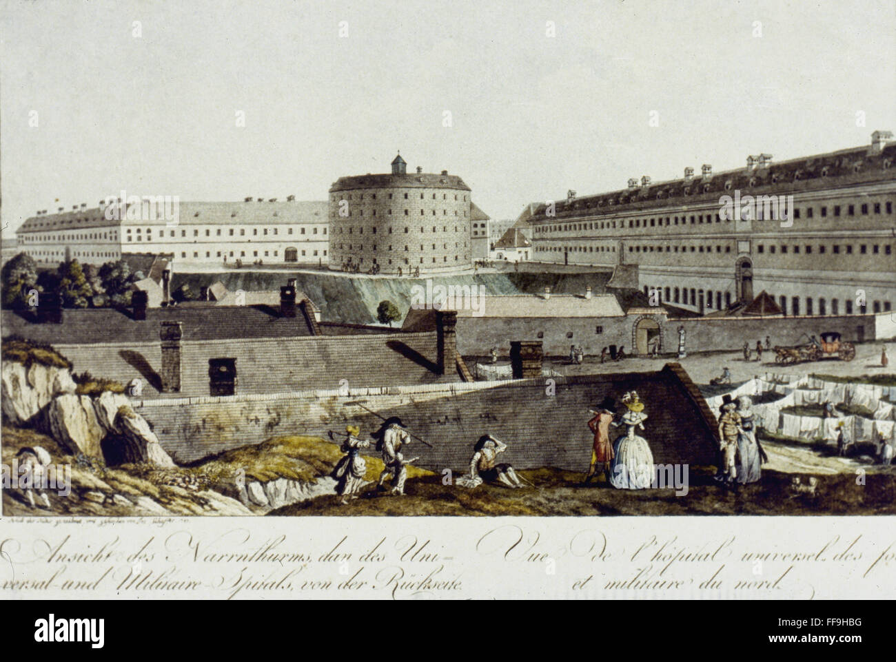 VIENNA'S GENERAL HOSPITAL. /nThe Tower of Fools (Narrenturm). Built in ...