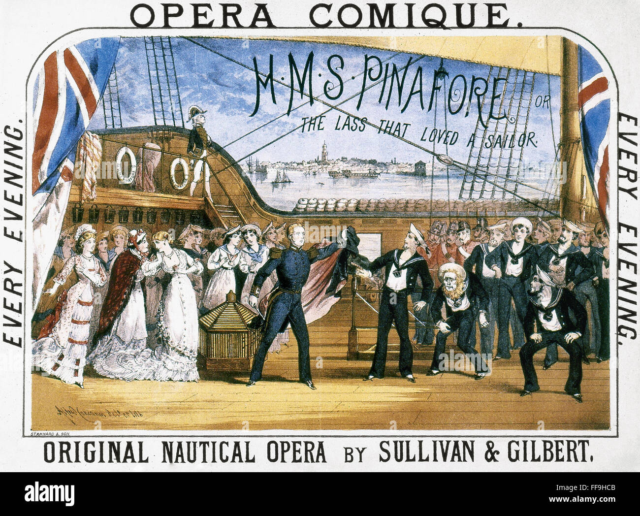 GILBERT & SULLIVAN, 1878. /nPoster for the first production, 1878, of ...