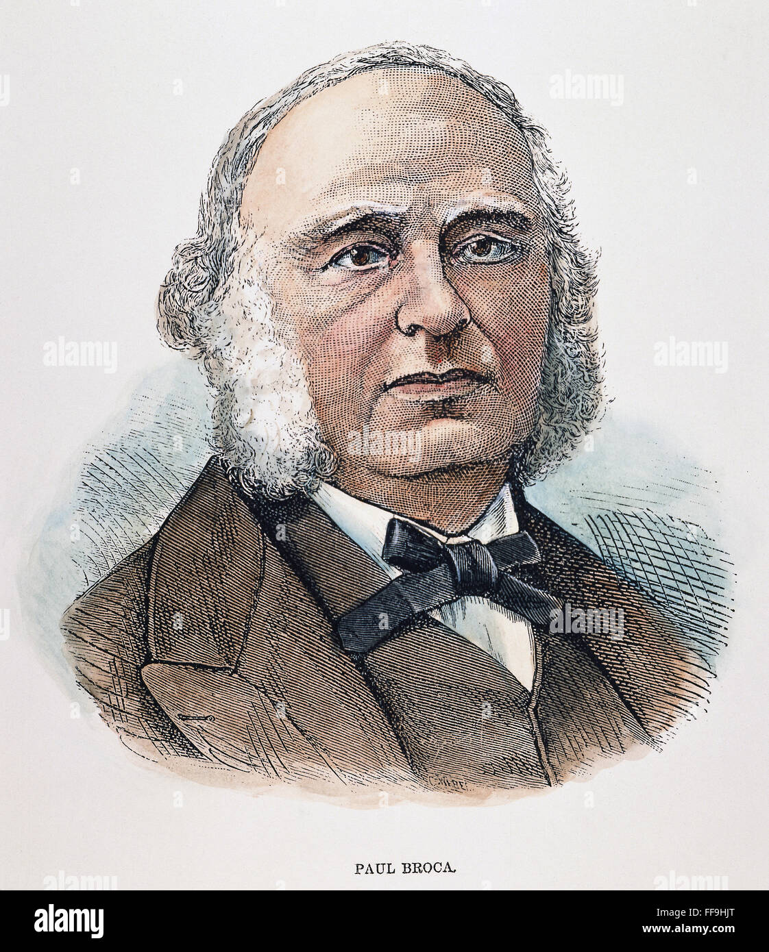 PAUL BROCA (1824-1880). /nFrench surgeon: wood engraving, late 19th ...