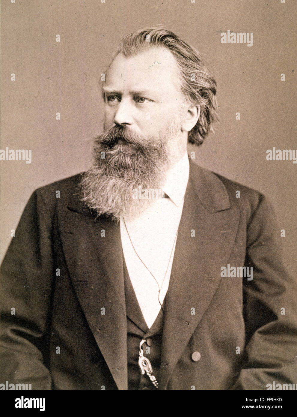 JOHANNES BRAHMS (1833-1897). /nGerman composer and pianist. Original ...