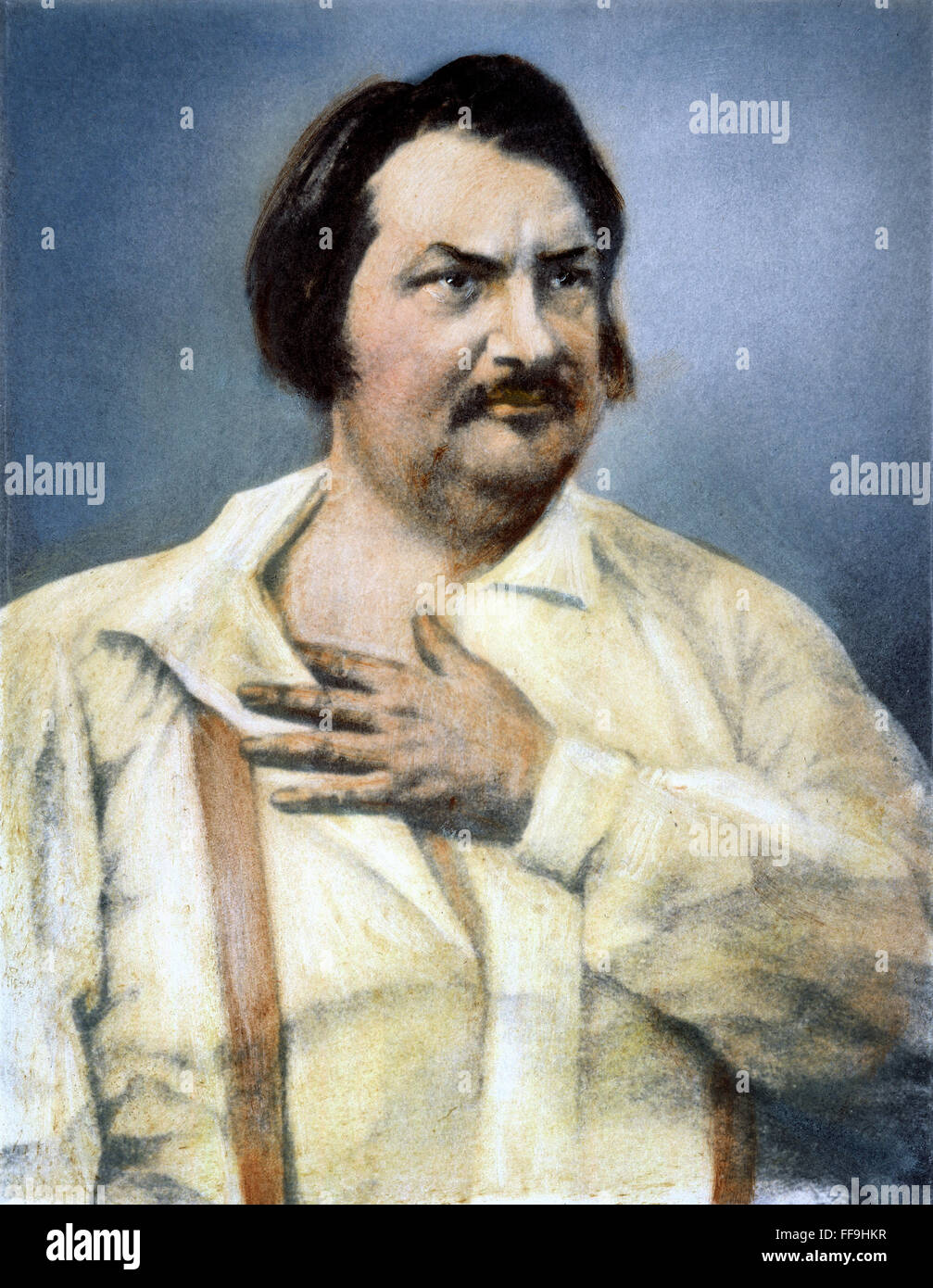 HONORE de BALZAC (1799-1850). /nFrench novelist. Oil over a ...