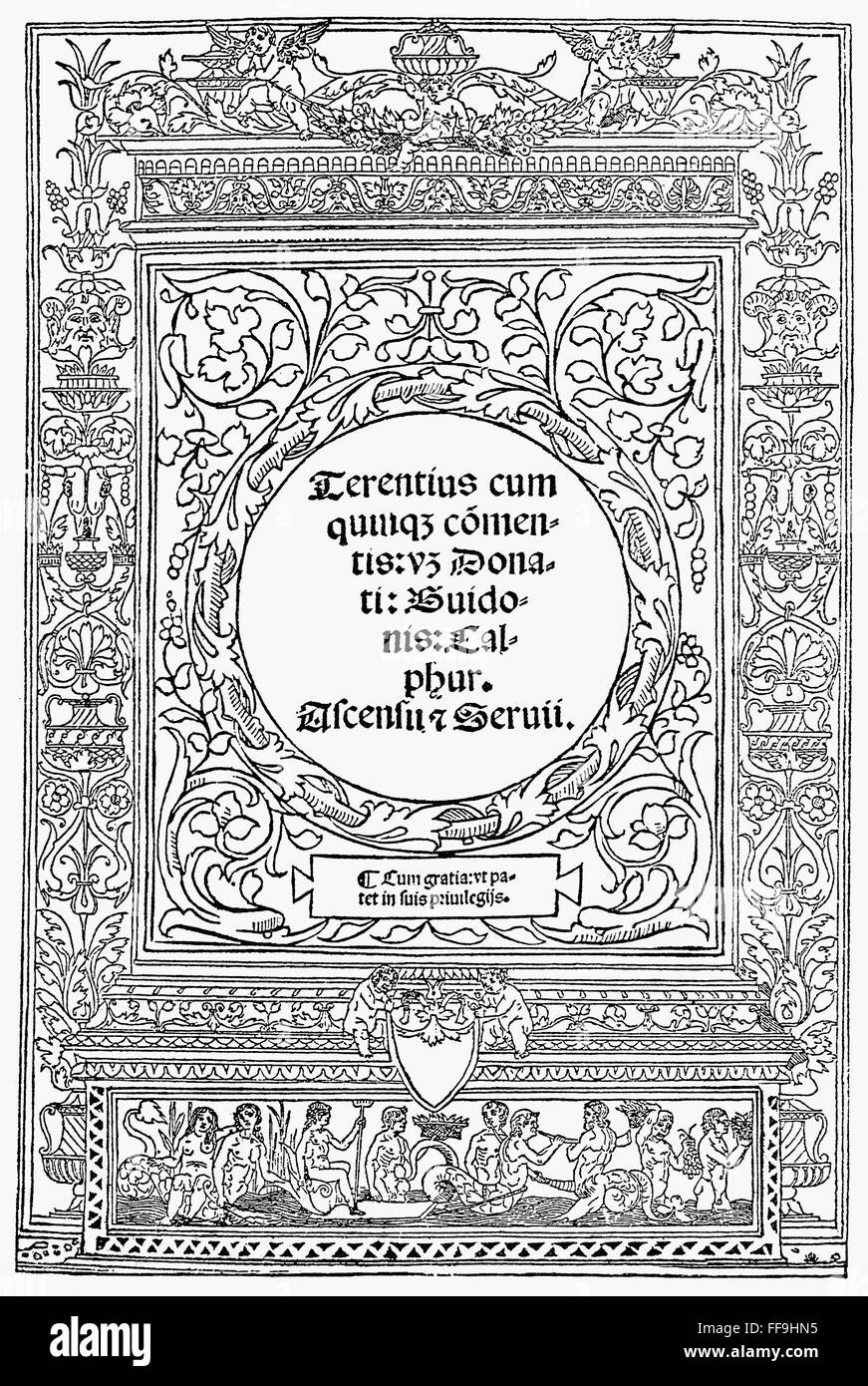 TERENCE (186?-159 B.C.). /nPublius Terentius. Roman playwright. Title ...