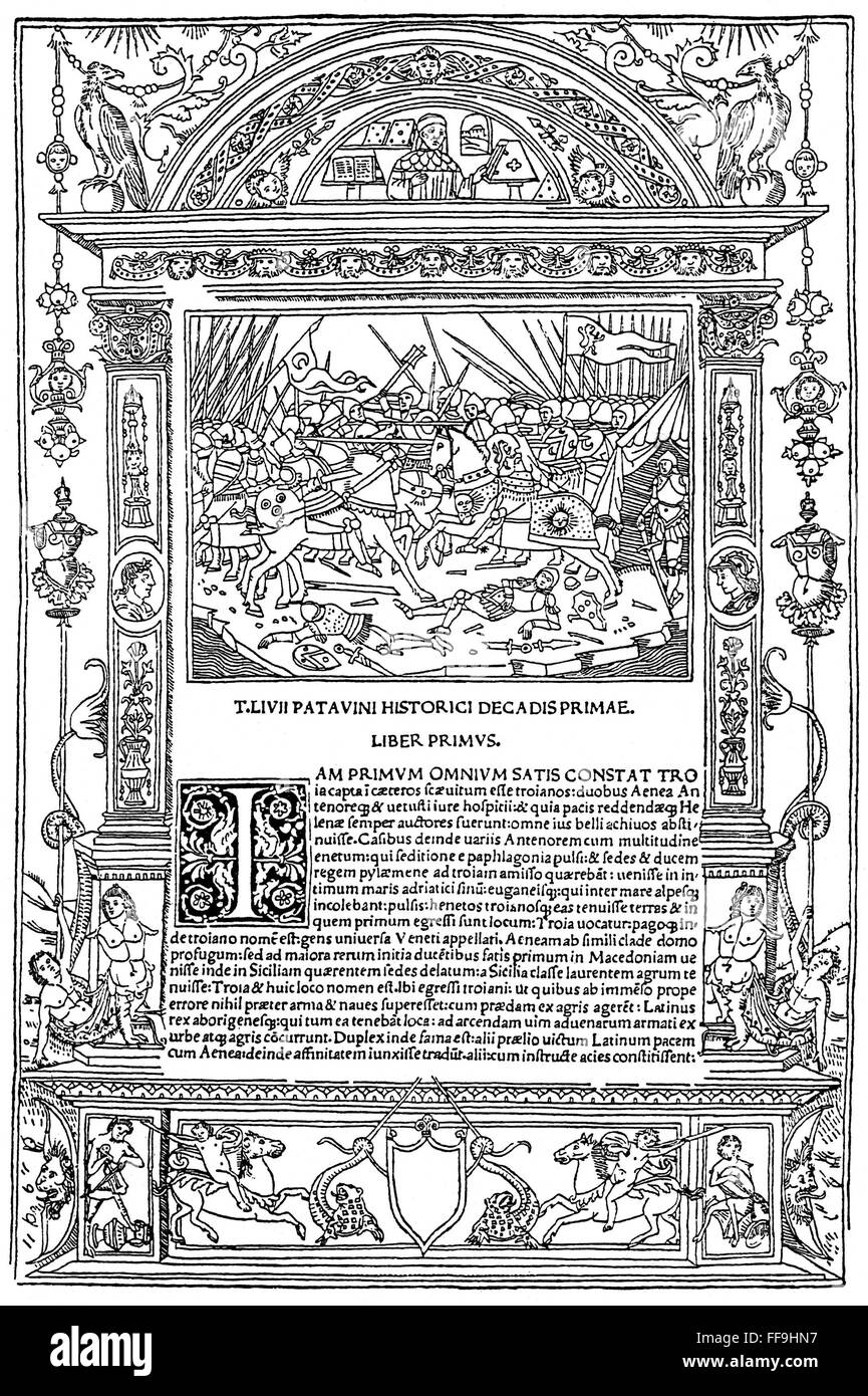 LIVY (59 B.C.- 17 A.D.). /nLatin name: Titus Livius. Roman historian ...