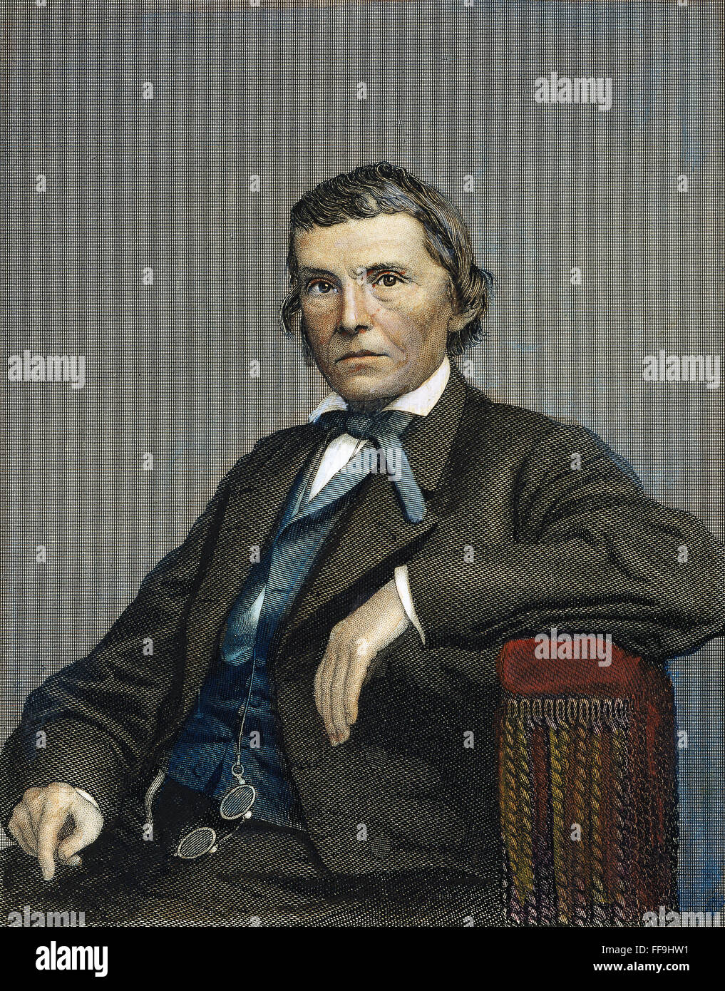 ALEXANDER H. STEPHENS /n(1812-1883). American politician. Steel ...