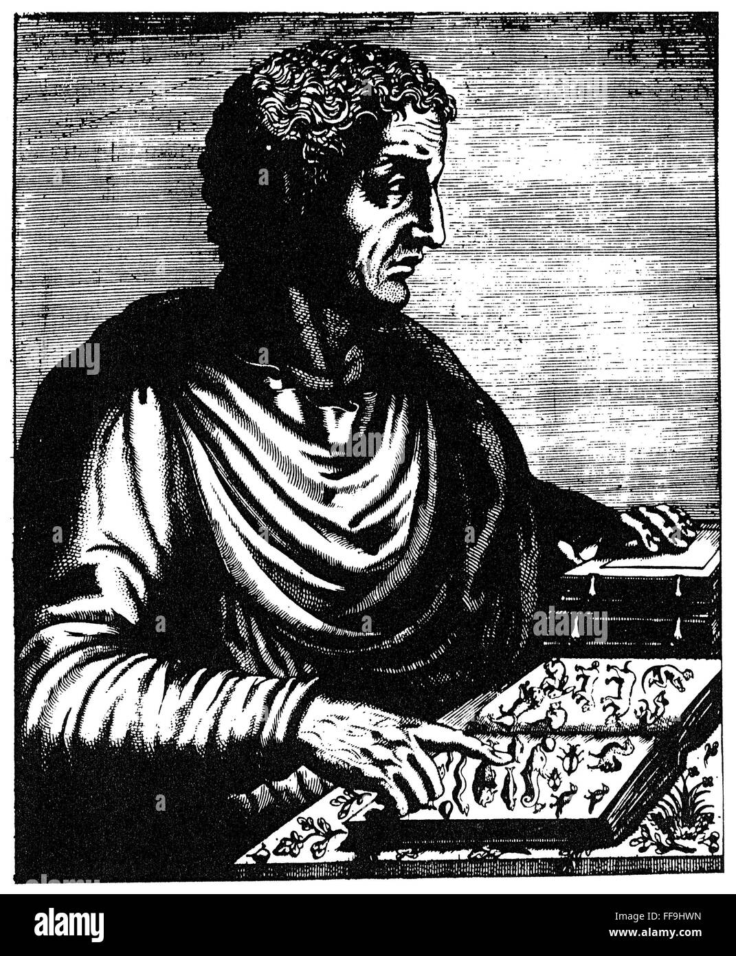 PLINY THE ELDER (23-79). /nGaius Plinius Secundus. Roman scholar, shown ...