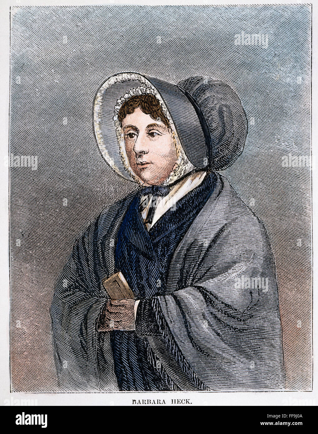 BARBARA HECK (1734-1804). /nAmerican religious leader: wood engraving ...