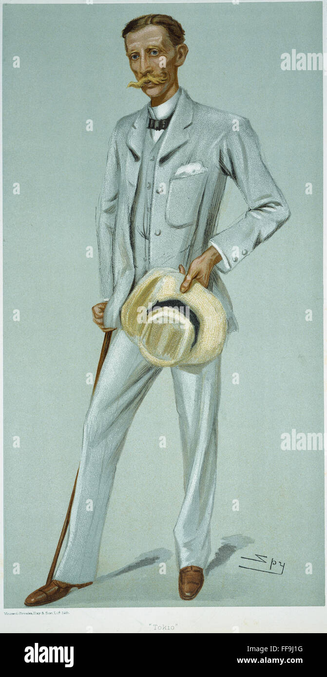 SIR CLAUDE MacDONALD. /nEnglish diplomat. Caricature lithograph, 1901 ...