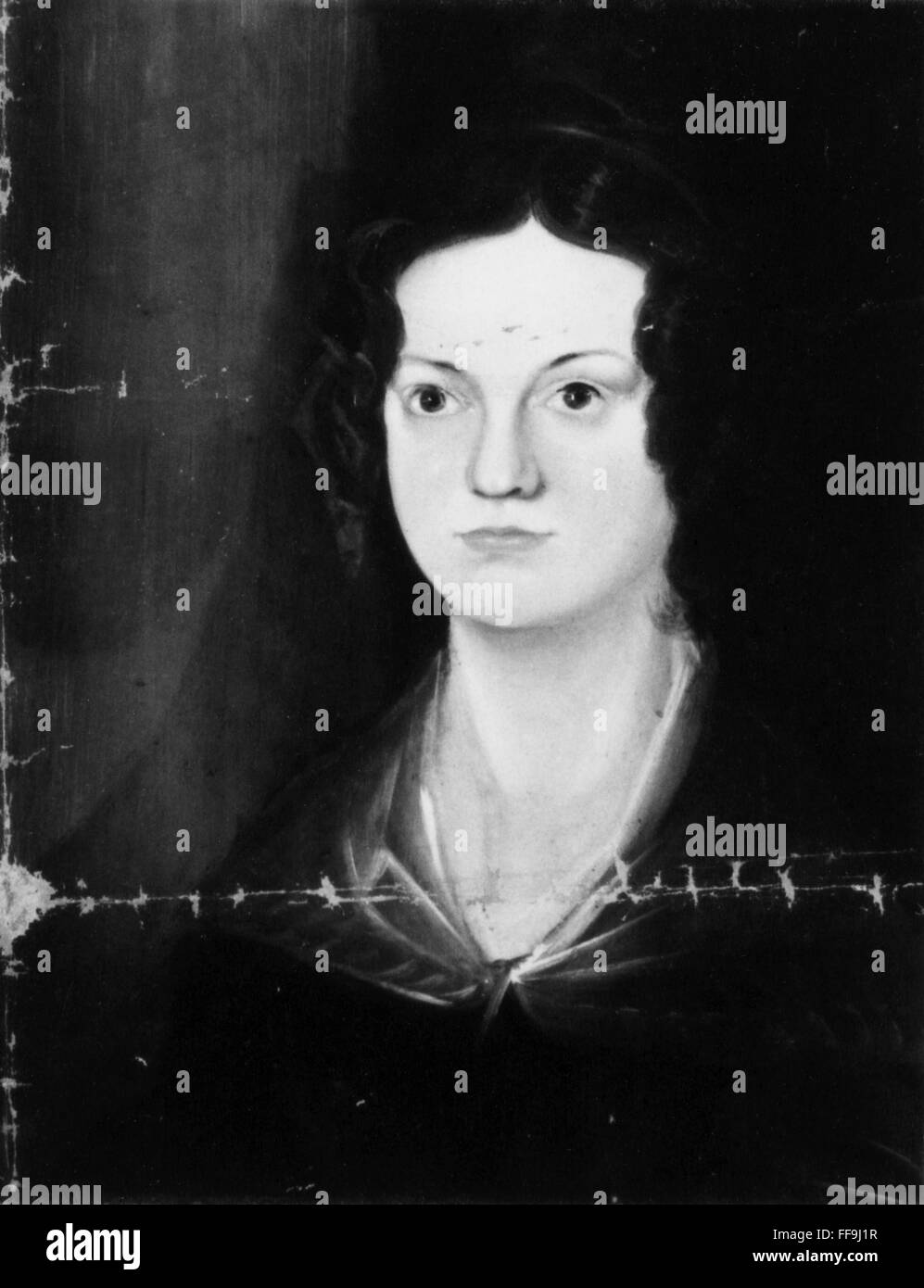 CHARLOTTE BRONT╦ /n(1816-1855). English novelist. Detail from a ...
