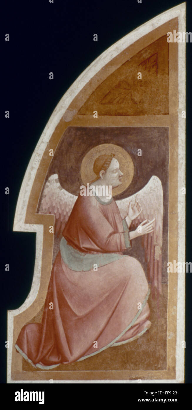 Archangel gabriel art 14th century hi-res stock photography and images - Alamy