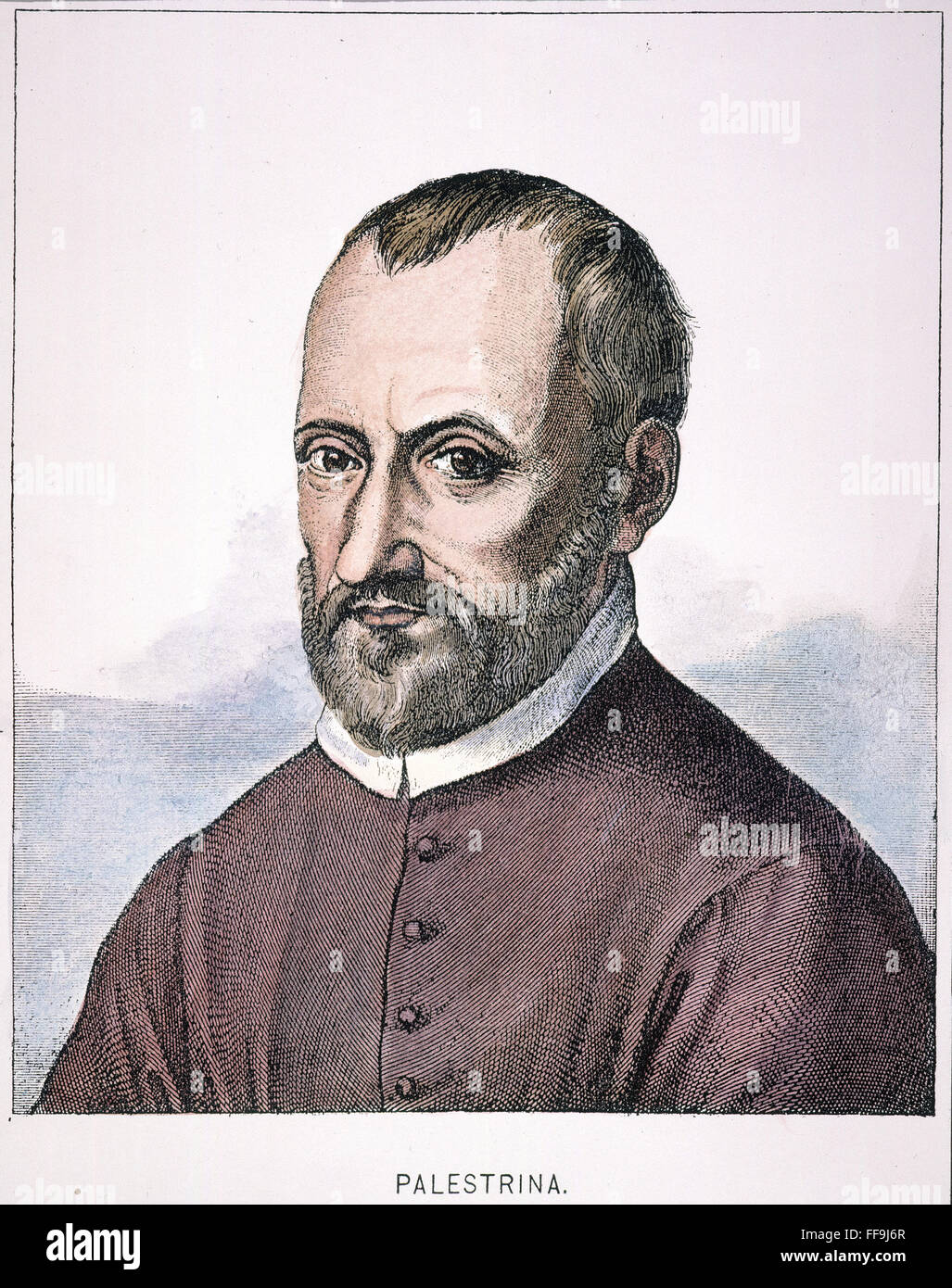 GIOVANNI PALESTRINA /n(1525-1594). Italian composer: line engraving ...