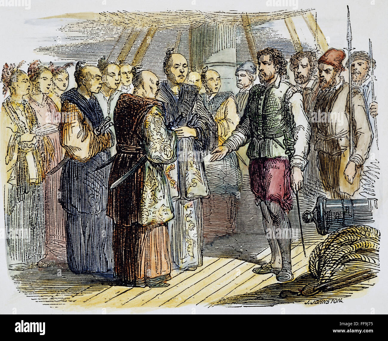 WILLIAM ADAMS (1564-1620). /nEnglish navigator. Greeted in 1600 as the ...