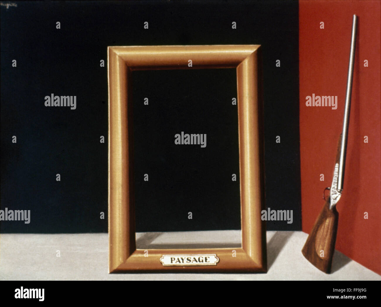 MAGRITTE: LANDSCAPE. /n'The Delights of the Landscape.' Painting by ...