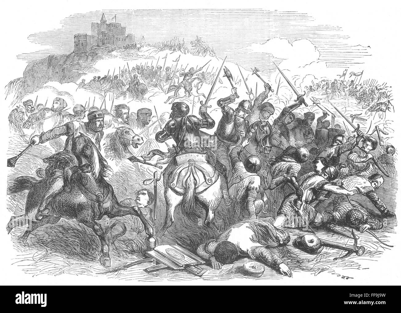 BATTLE OF BANNOCKBURN. /nRobert the Bruce securing Scottish ...