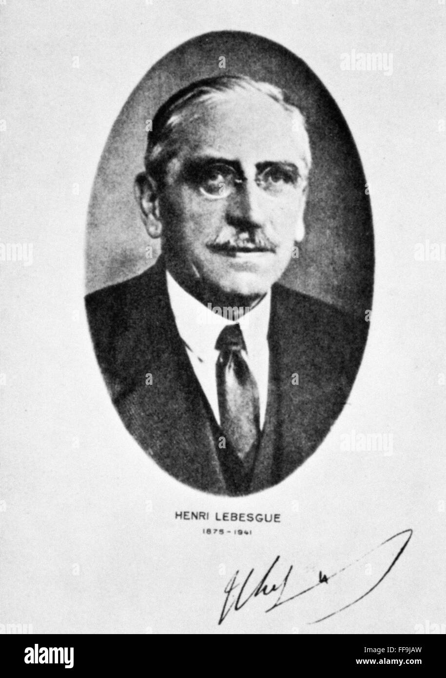 HENRI LEON LEBESGUE /n(1875-1941). French mathematician Stock Photo - Alamy