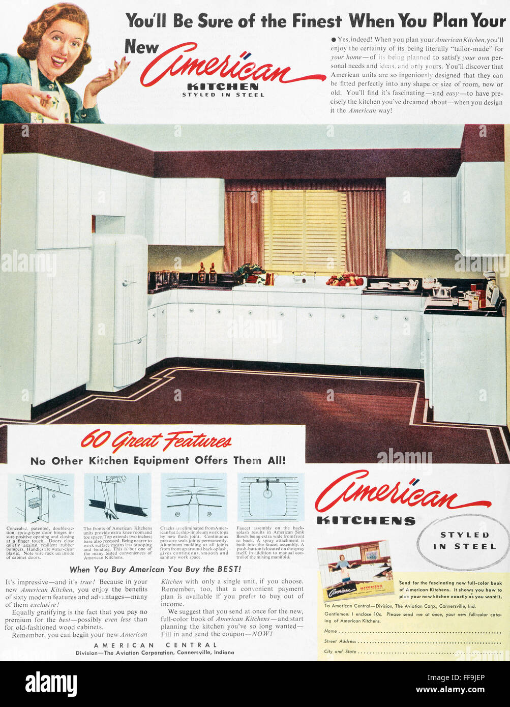 Kitchen advertisement american hi-res stock photography and images - Alamy