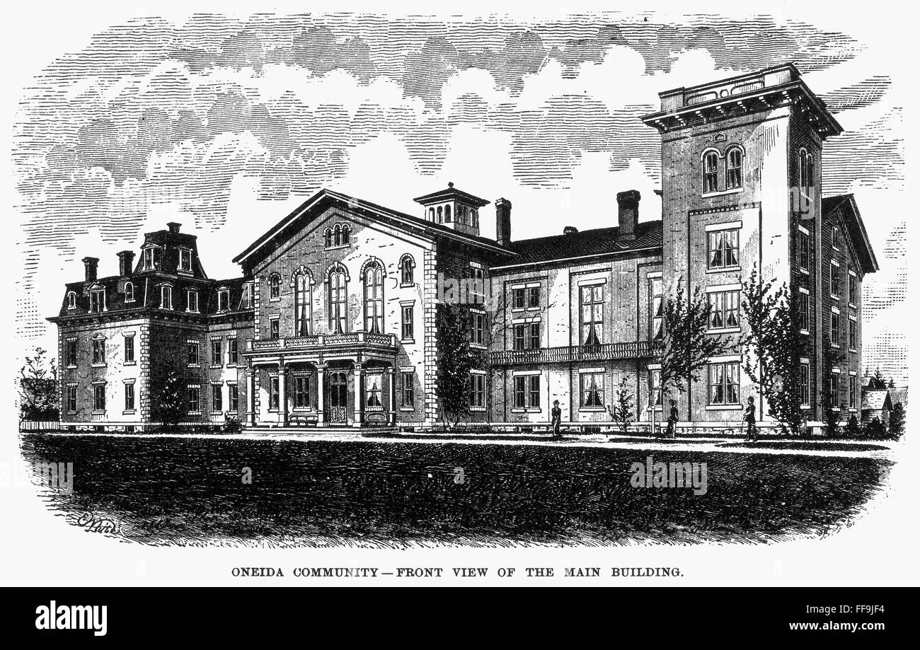 ONEDIA COMMUNITY. /nFront view of the main building of the Oneida ...