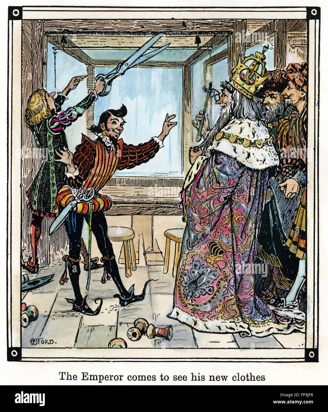 EMPEROR'S NEW CLOTHES. /n'The Emperor comes to see his new clothes ...