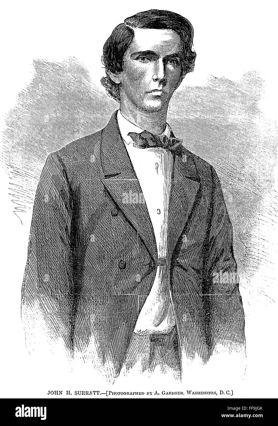 JOHN H. SURRATT /n(1844-1916). American conspirator. Wood engraving ...