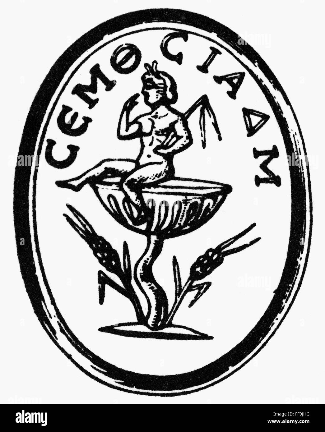 GNOSTIC SYMBOL. /nGnostic talisman of Harpocrates, god of silence Stock ...