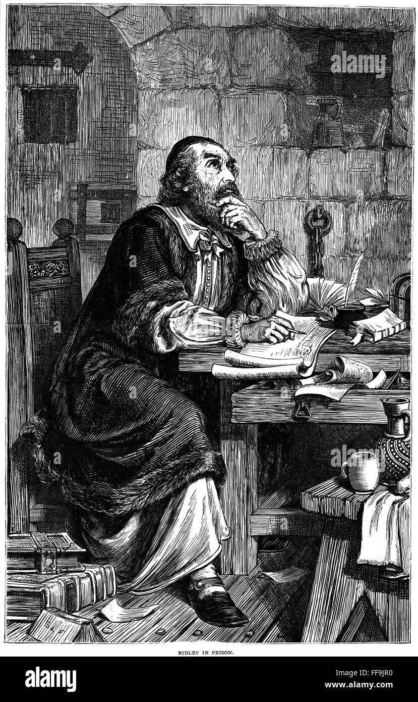 NICHOLAS RIDLEY (1500-1555). /nEnglish religious reformer and ...