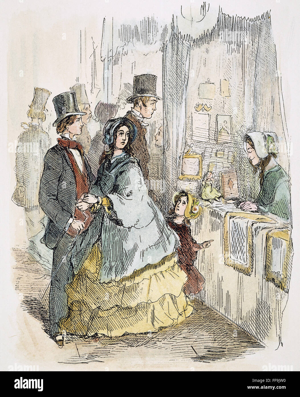 THACKERAY: VANITY FAIR. /n'Virtue rewarded, A booth in Vanity Fair ...