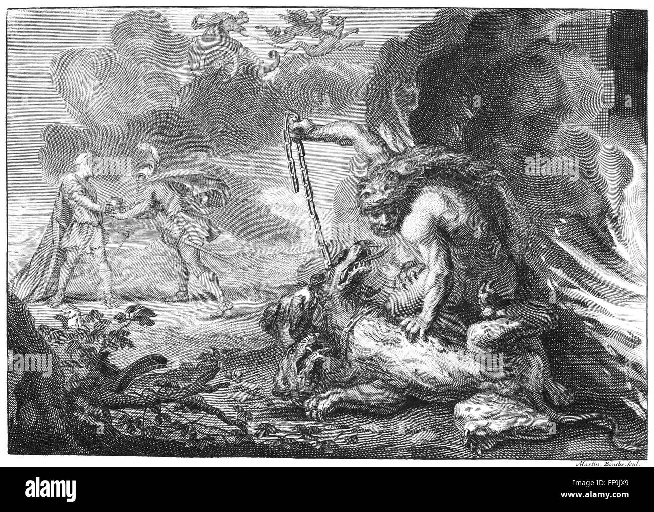 HERCULES. /nHercules chaining Cerberus, guardian of the underworld, and ...