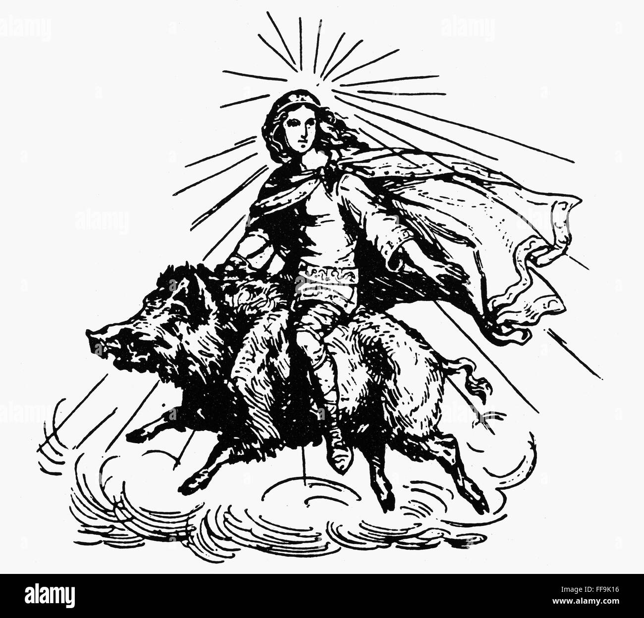 MYTHOLOGY: FRO (FREYR). /nNordic-Germanic goddess of fertility, of the ...