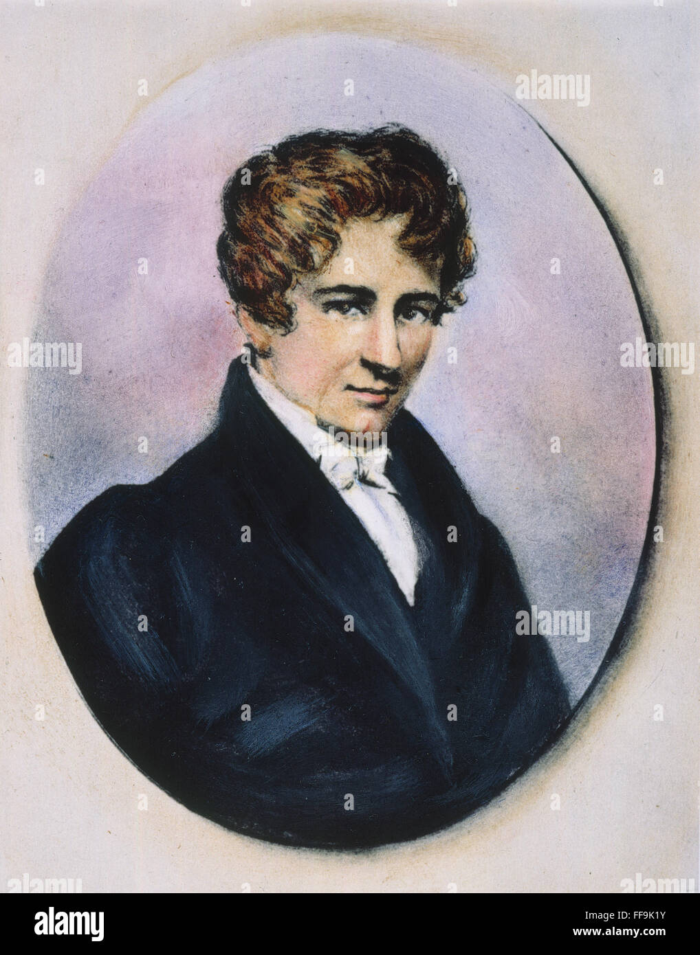 NIELS H. ABEL (1802-1829). /nNorwegian mathematician. Lithograph, 19th ...