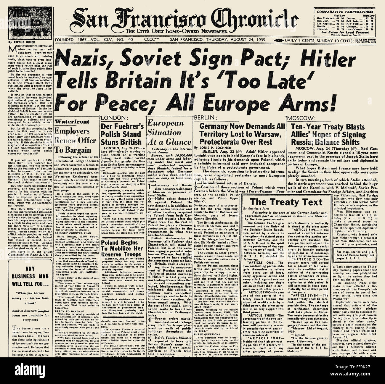 The nazi soviet pact hi-res stock photography and images - Alamy