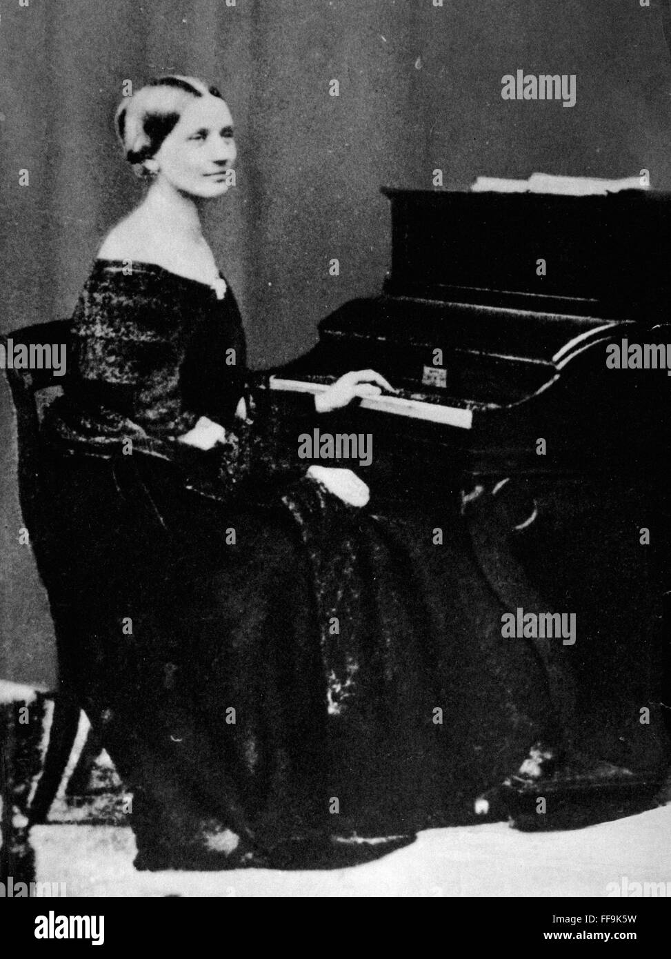 CLARA SCHUMANN (1819-1896). /nGerman pianist. Wife of Robert Schumann ...
