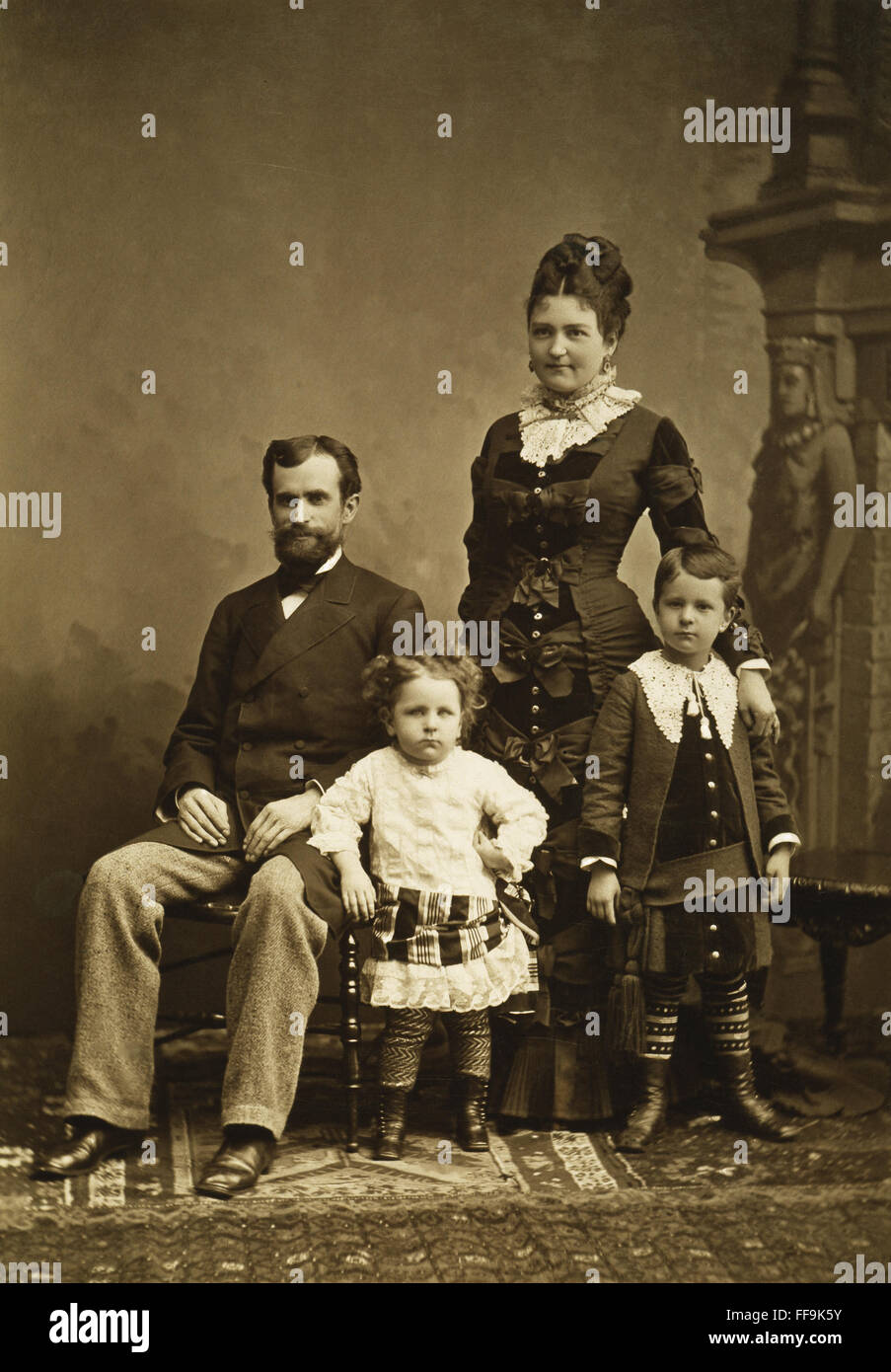 GERMAN FAMILY, c1880. /nFamily portrait, Germany, c1880: original ...