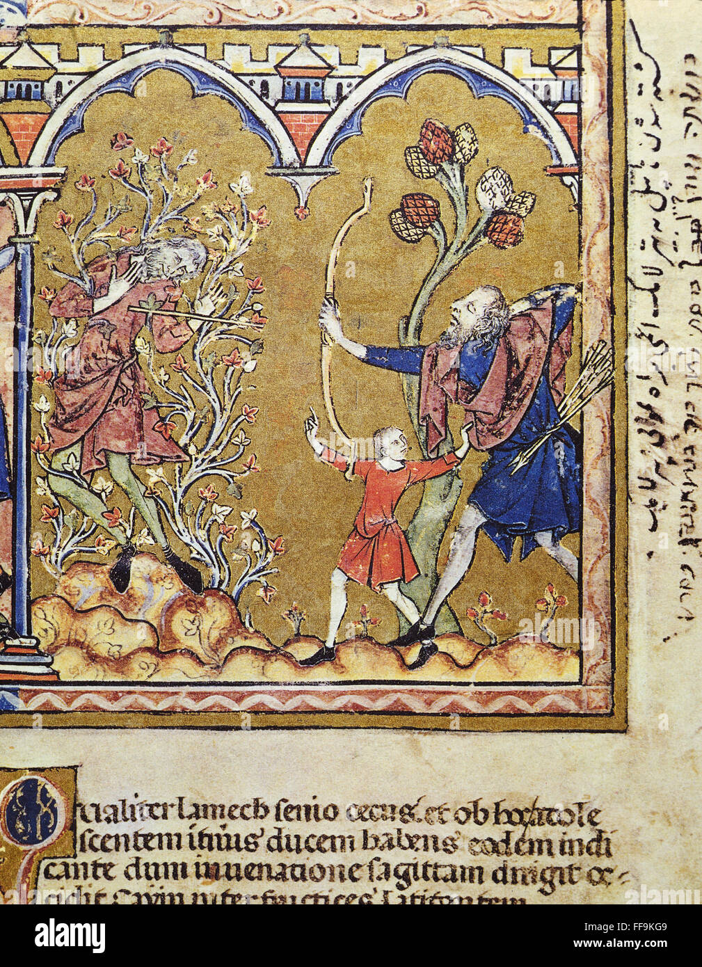 CAIN SLAIN BY LAMECH. /nLamech accidentally kills Cain with an arrow ...