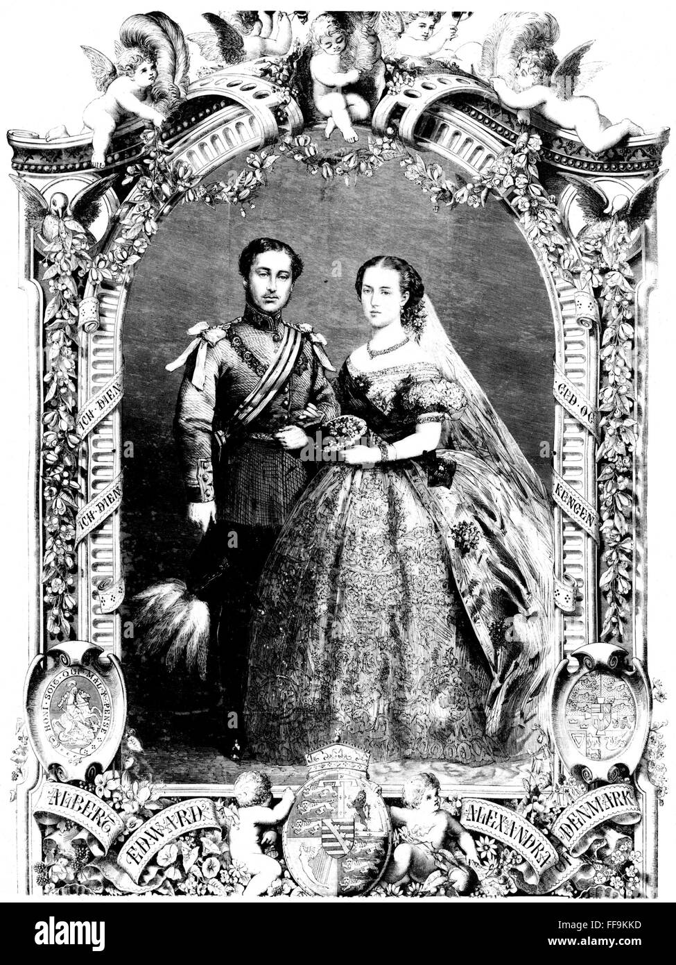 EDWARD VII (1841-1910). /nKing of England, 1901-1910. Wedding portrait ...