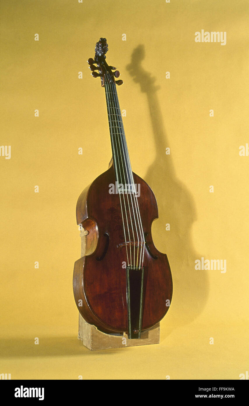 BASS VIOLA DA GAMBA. /nMade by Barak Norman, London, 1718 Stock Photo ...
