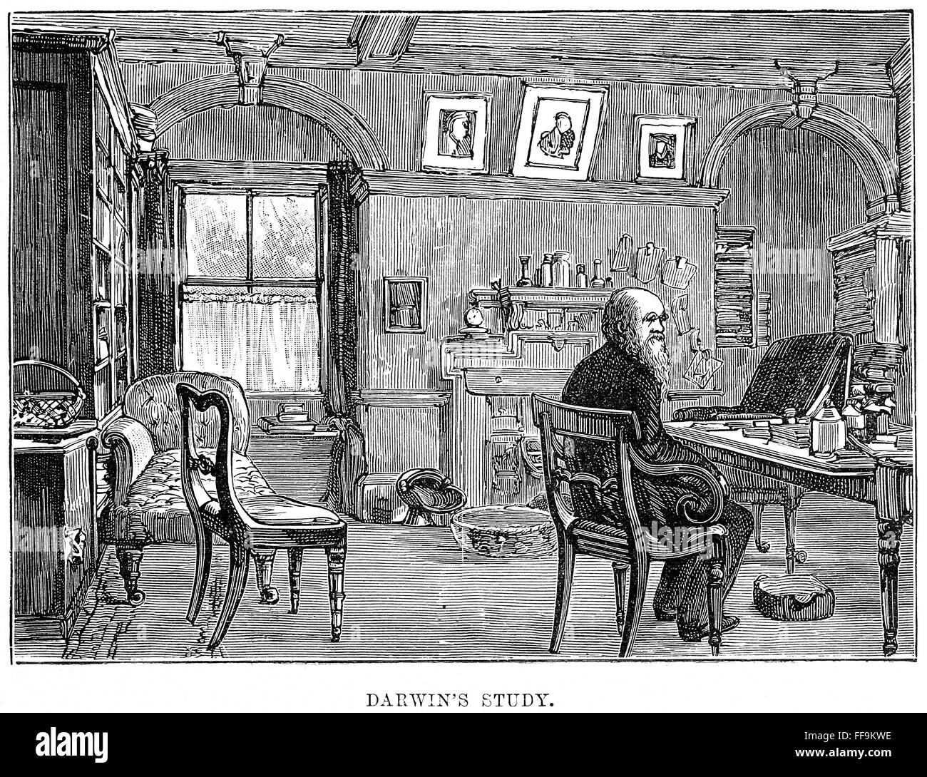 CHARLES ROBERT DARWIN /n(1809-1882). English naturalist. Darwin in the ...