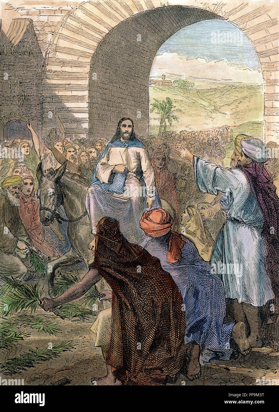 JESUS IN JERUSALEM. /nThe entry of Jesus into Jerusalem (Matthew 21: 8 ...