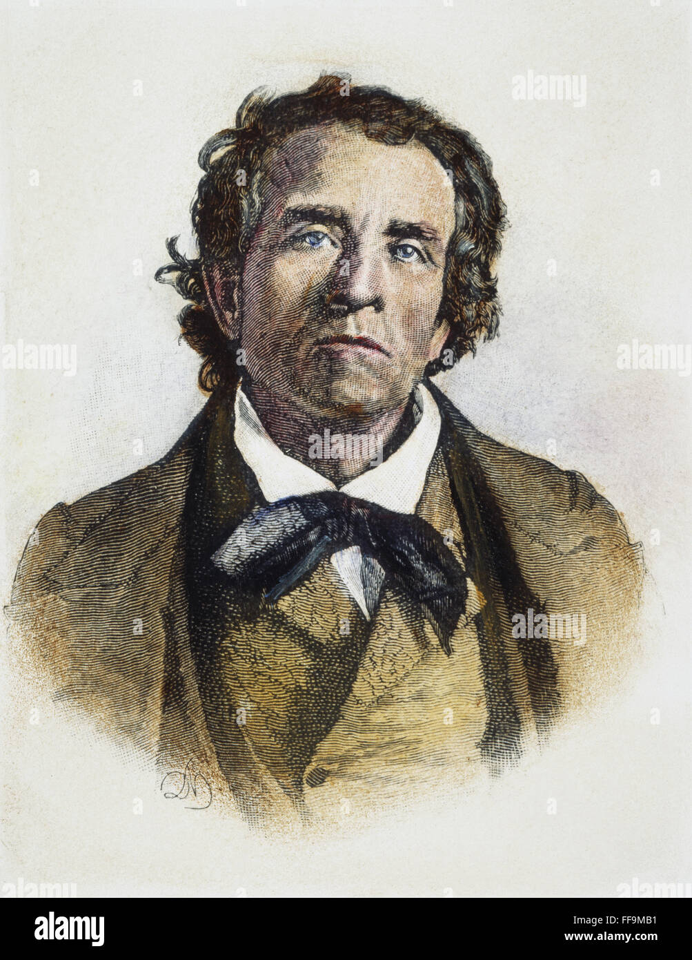 THEODORE WELD (1803-1895). /nAmerican reformer: colored wood engraving ...