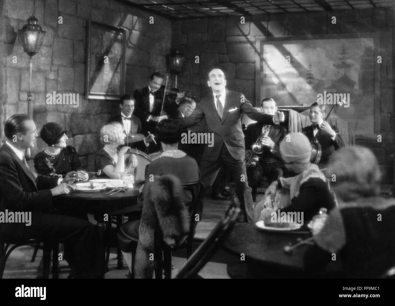AL JOLSON (1886-1950). /nAmerican singer. In a scene from The Jazz ...