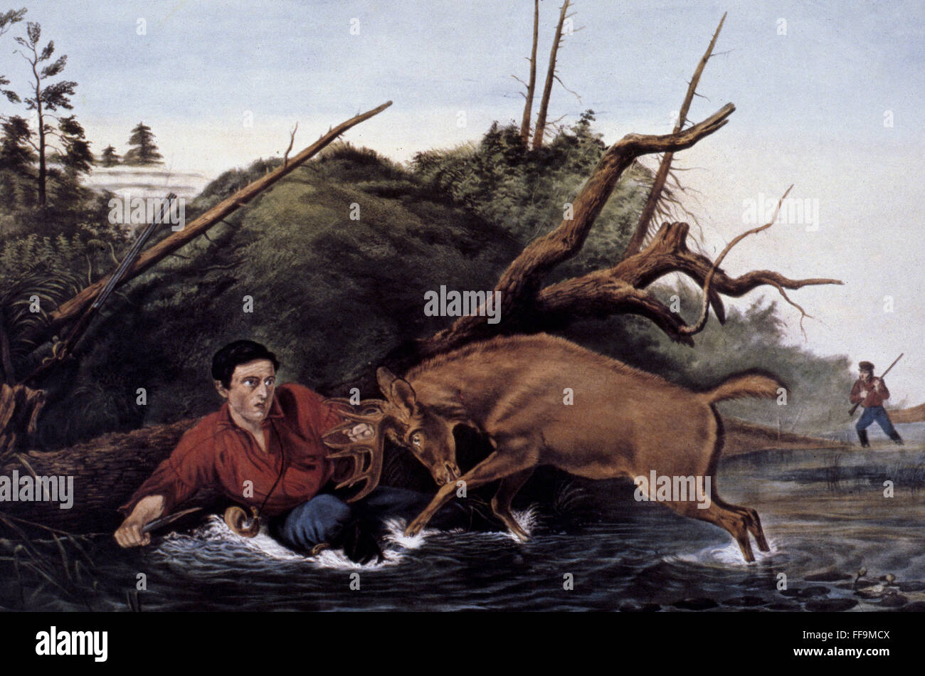 C&I: LIFE OF HUNTER, 1861. /nThe Life of a Hunter - 'Catching a Tartar ...