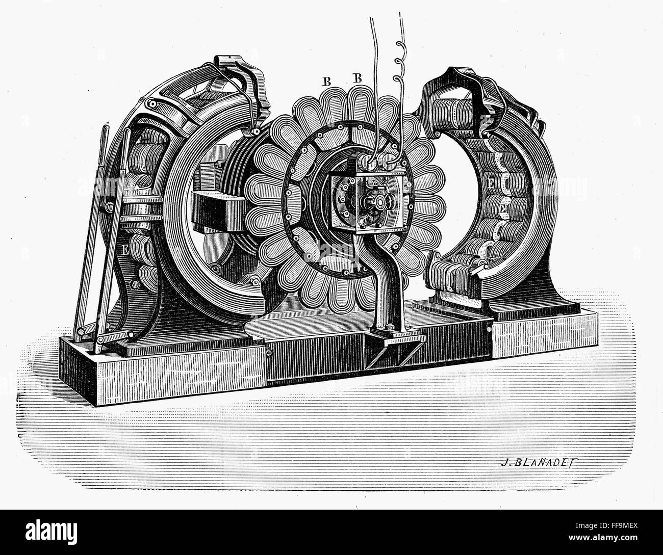 ALTERNATING-CURRENT DYNAMO. /nBuilt by the English physicist Sebastian ...