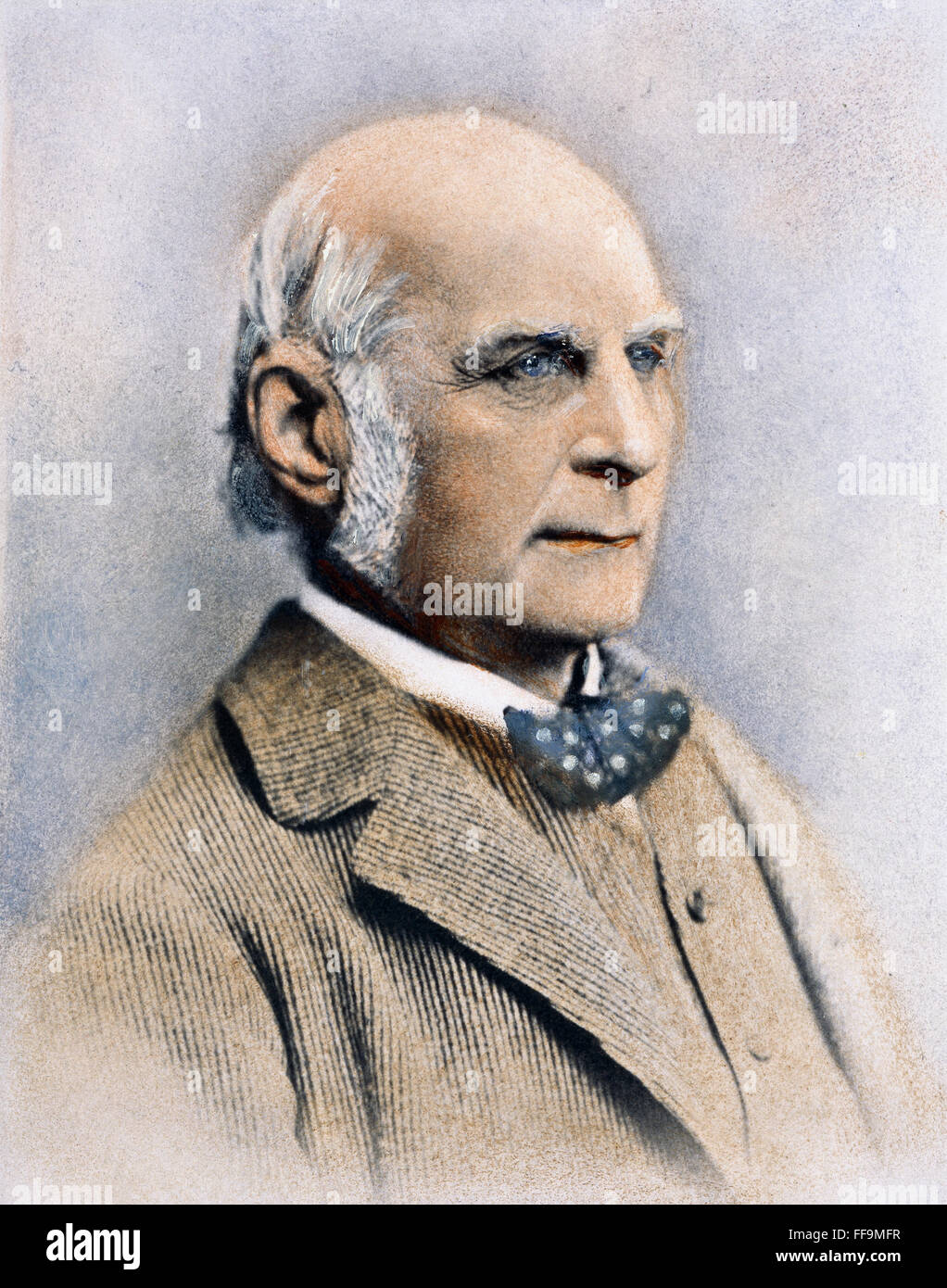 SIR FRANCIS GALTON /n(1822-1911). English scientist. Oil over a ...