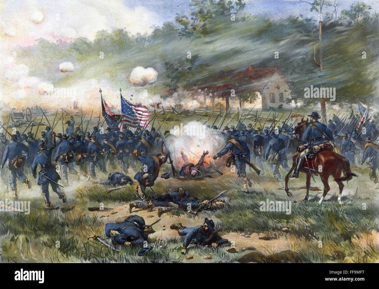 BATTLE OF ANTIETAM, 1862. /nThe Battle of Antietam, 17 September 1862 ...