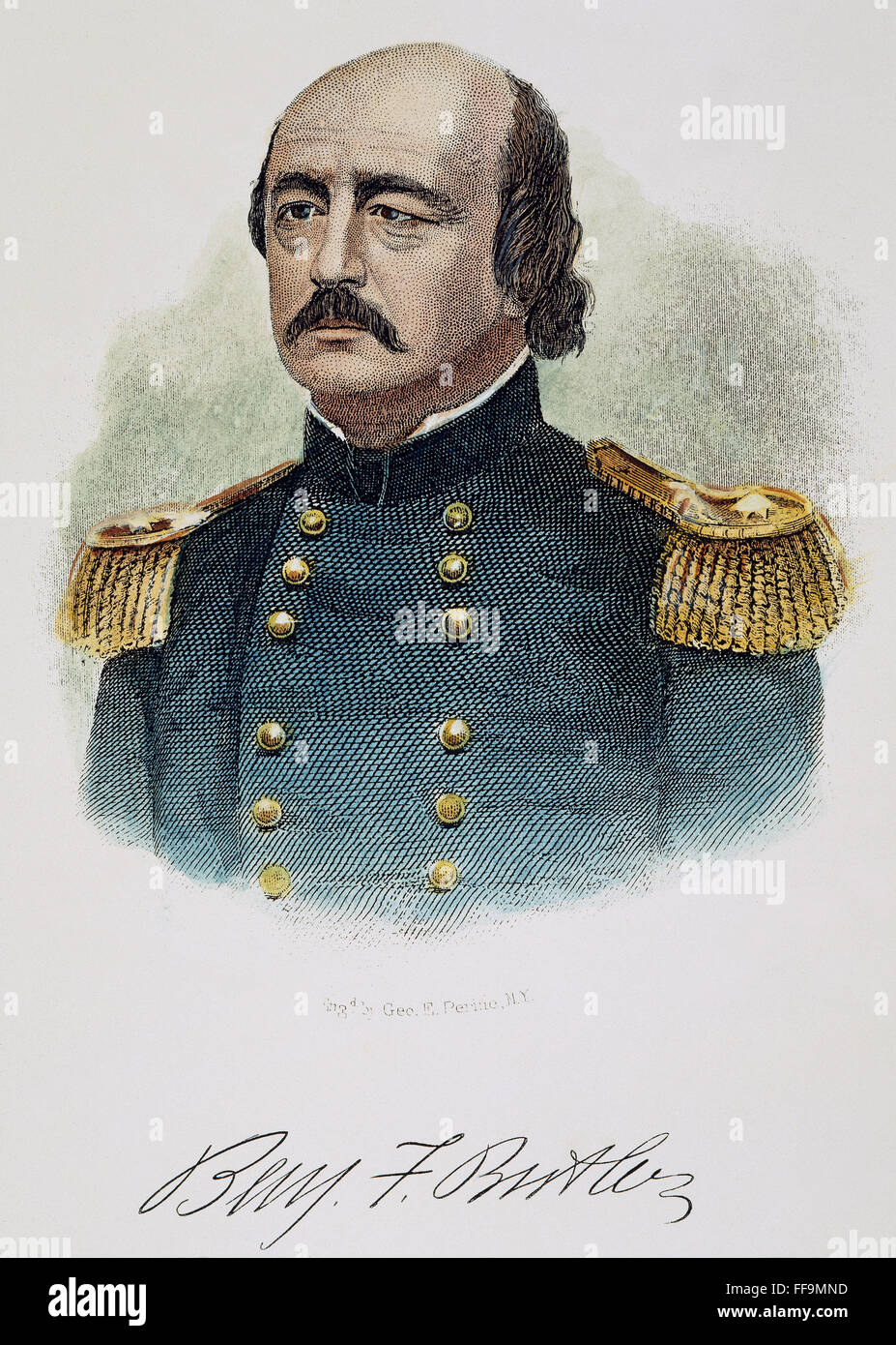 BENJAMIN FRANKLIN BUTLER /n(1818-1893). American army officer and ...