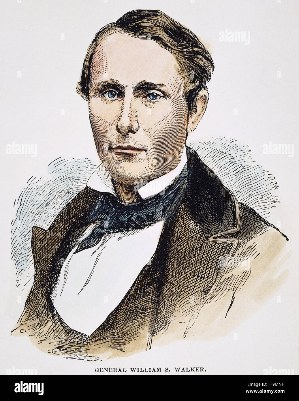 WILLIAM WALKER (1824-1860). /nAmerican filibuster: wood engraving ...