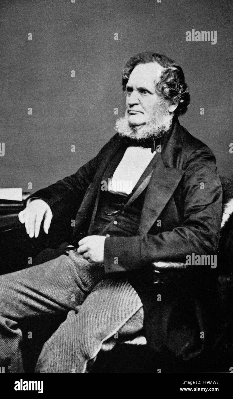 EDWARD STANLEY (1799-1869). /n14th Earl of Derby. English statesman ...